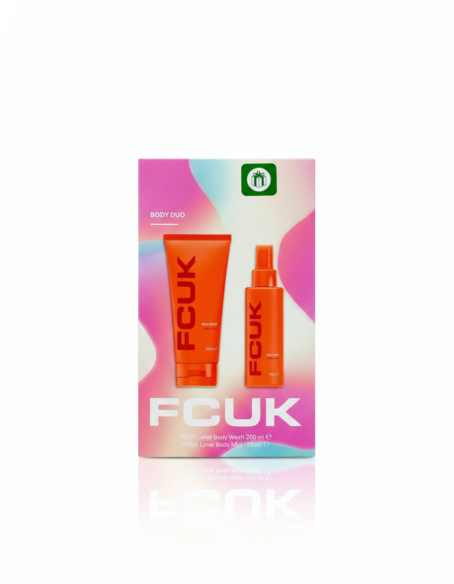 FCUK Body Duo Gift Set (Lunar Body Wash + Lunar Body Mist) – Brands from UK
